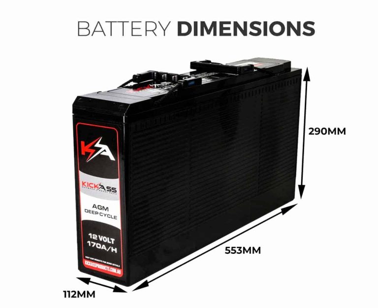 KickAss 170Ah Slimline 12V Deep Cycle AGM Battery | PROCHECK Automotive
